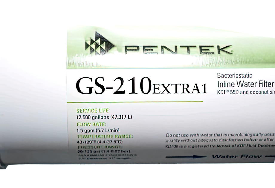 Cartucho en línea GS-210-EXTRA1 KDF conex. rápida de ¼” 2.5” x 11”