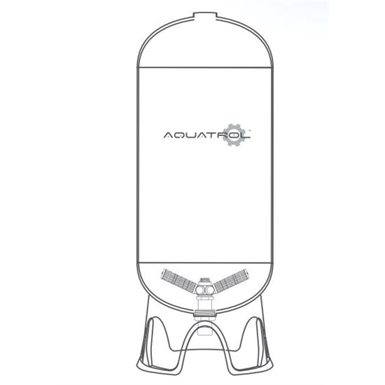 AQT-HL-7163 Tobera inferior Aquatrol 6 laterales 4”-8UN Cementar 2" Tanque 36"
