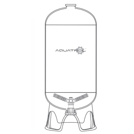 AQT-HL-7161 Tobera inferior Aquatrol 6 laterales 4”-8UN Cementar 2" Tanque 24"