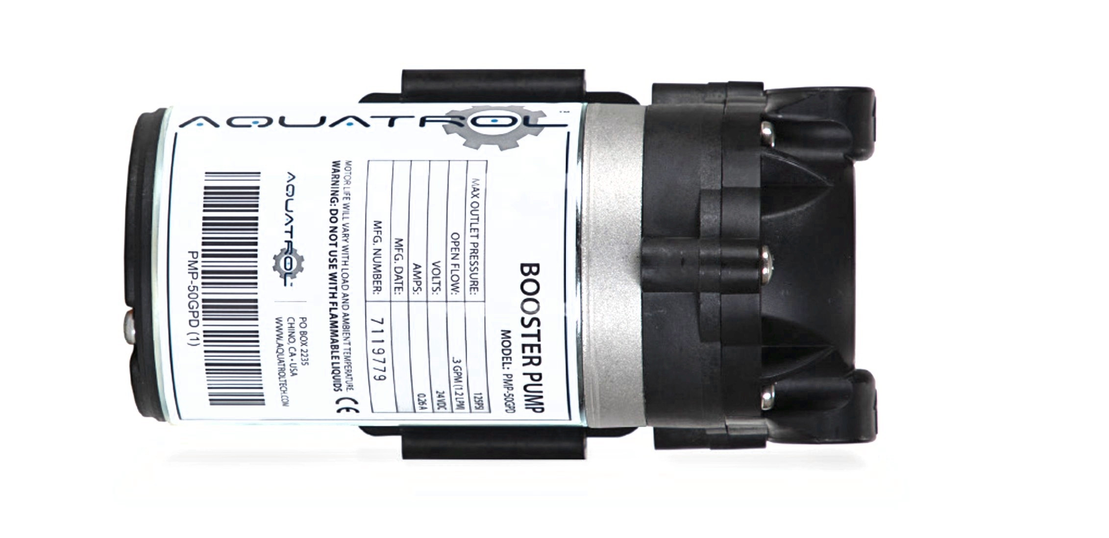 PMP-50GPD110V Bomba booster 50 GPD con Transformador